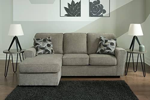 Signature Design by Ashley Cascilla Casual Sofa Chaise, Light Gray