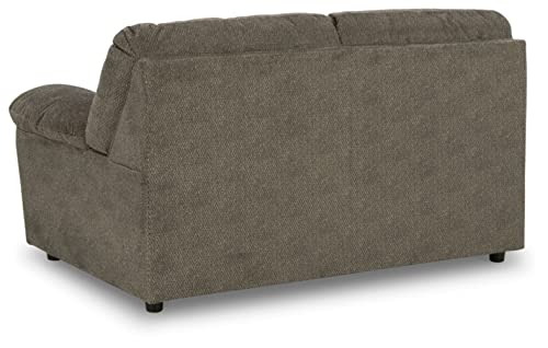 Signature Design by Ashley Norlou Transitional Herringbone Tufted Loveseat, Green