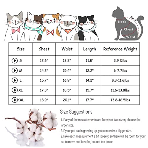 Sphynx Cat Clothes Fleece Winter Warm Thicken Coat with Sleeveless Cute Snap Handwork Jacket Cat Apparel Pet Clothes for Cat (Red Flowers, M (6-7.7lbs))