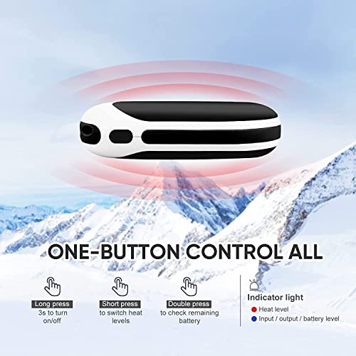 Hand Warmers Rechargeable, 2 in 1 Electric Hand Warmer Reusable with 3 Heating Modes, Portable Pocket Heater 9000mAh Power Bank, Great Gift for Christmas Outdoors, Camping