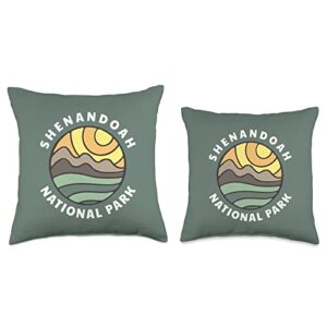 Shenandoah National Park Virginia Souvenirs Shenandoah National Park Virginia VA Vacation Souvenir Throw Pillow, 18x18, Multicolor