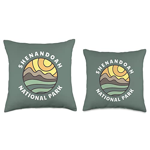 Shenandoah National Park Virginia Souvenirs Shenandoah National Park Virginia VA Vacation Souvenir Throw Pillow, 18x18, Multicolor