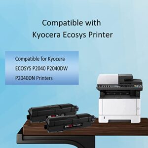 APRONE TK1162 TK-1162 Toner Cartridge Replacement for Kyocera TK-1162 1T02RY0US0 Use for ECOSYS P2040 P2040DW P2040DN Printer 7,200 Pages Extra High Capacity (Black,2-Pack)