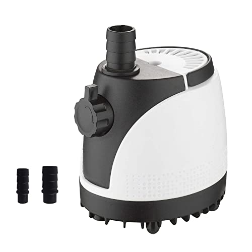 Carefree Fish 133-800GPH Fountain Submersible Pump Adjustable Quiet Aquarium Change Water Pump Tank Circulation Pump for Hydroponics Koi Pond Statuary Outdoor Waterfall