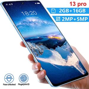 Smart Phone, Android 8.1 Unlocked Mobile Phones 7.0 Inch Ultrathin HD Full Screen Phone, Dual SIM Unlocked Smartphones 2GB+16GB ROM, Mobile Cell Phone 4000mAh (Blue)