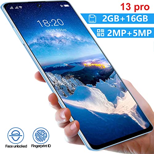 Smart Phone, Android 8.1 Unlocked Mobile Phones 7.0 Inch Ultrathin HD Full Screen Phone, Dual SIM Unlocked Smartphones 2GB+16GB ROM, Mobile Cell Phone 4000mAh (Blue)