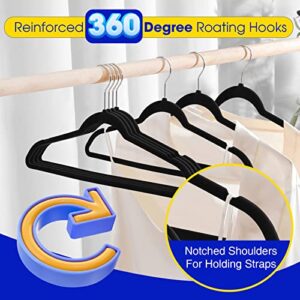 Ulimart Velvet Hangers - Hangers 50 Pack - Upgraded Sturdy Felt Hangers for Closet,Hangers Non Slip & Space Saving,Clothes Hangers for Coats, Suit, Jackets, Pants & Dress