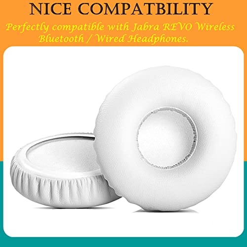 TaiZiChangQin Ear Pads Cushion Memory Foam Earpads Replacement Compatible with Jabra REVO Wireless Bluetooth / Wired Headphone ( Protein Leather )