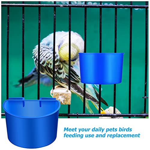 Ipetboom Bird Feeding Cups, 10pcs Bird Cage Feeders and Waterers Hanging Bird Cups for Cages Birds Feeders Bowls