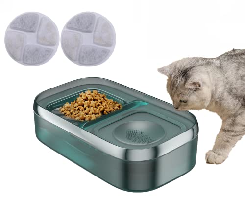 The Latest Aarpurt Pet Food Bowl, Cat Water Bowl, Dog and Cat Feeder and Water Dispenser, Pet Feeding and Water All in Qne Bowl Suitable for Small and Medium-Sized Cats and Dogs