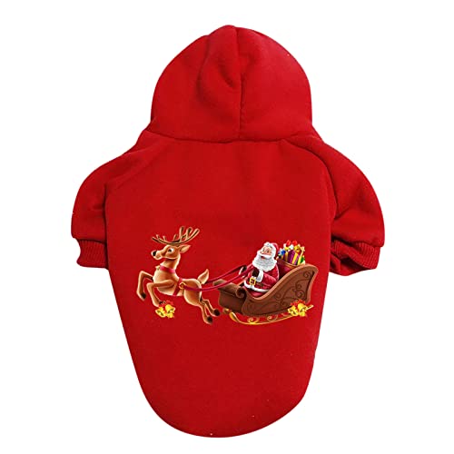 Pet Clothes for Small Dogs Male Christmas Christmas Deer Santa Sweater Costume Costume Pet Clothes for Small Dogs Girl