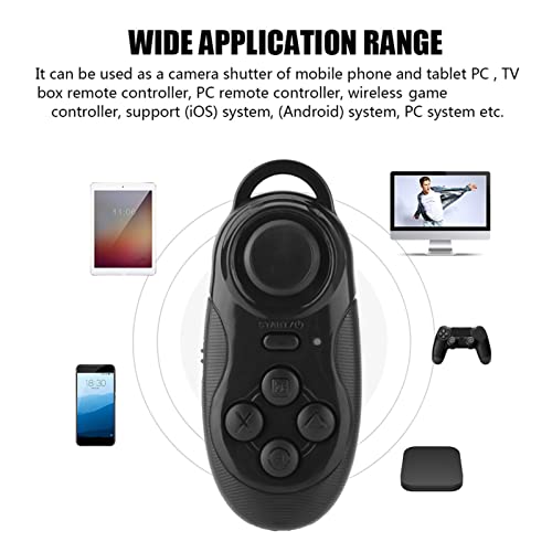 Mini VR Remote Controller, Remote Gamepad Wireless Gamepad Selfie Timer Joystick Pocket Selfie Remote Shutter Mouse Selfie Remote Shutter for Smartphone TV Box