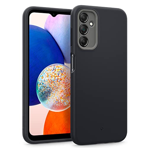 Caseology Nano Pop for Samsung Galaxy A14 5G Case [Military Grade Drop Tested] Dual Layer Silicone Case (2023) North America - Black Sesame