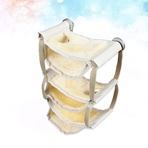 Mipcase Chinchilla Hanging Layer Hedgehog Hamster Yellow Rat Multi- Pet Accessories Glider Little Perched Small Gerbil Multi-Layer Pig Bed Super Hammock Multi Guinea House Warm for