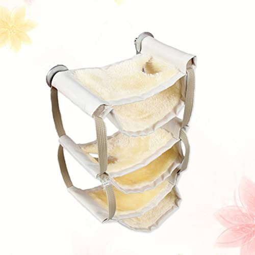 Mipcase Chinchilla Hanging Layer Hedgehog Hamster Yellow Rat Multi- Pet Accessories Glider Little Perched Small Gerbil Multi-Layer Pig Bed Super Hammock Multi Guinea House Warm for