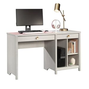 Sauder Dover Edge Computer Desk with Drawers, L: 53.15" x W: 19.45" x H: 30.0", Glacier Oak Finish