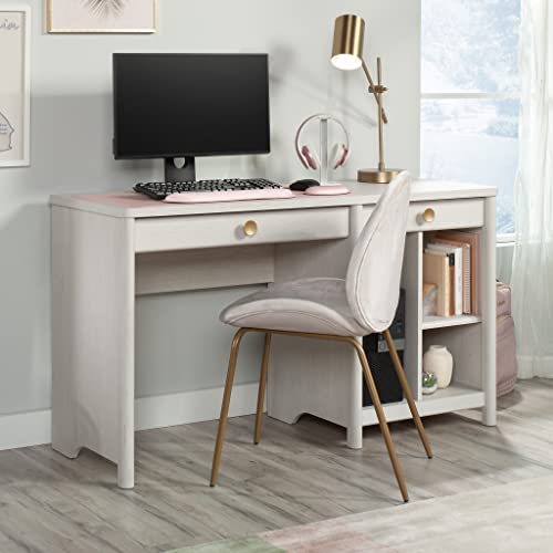 Sauder Dover Edge Computer Desk with Drawers, L: 53.15" x W: 19.45" x H: 30.0", Glacier Oak Finish