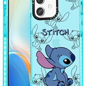 Ulirath for iPhone 11 Case Cute Cartoon Character Designer Pattern Cover Kawaii Girly Girls Teens Boys Kids Bumper Soft TPU Blue Kiss Stih Couple Phone Cases Clear Design for iPhone 11 6.1 Inch