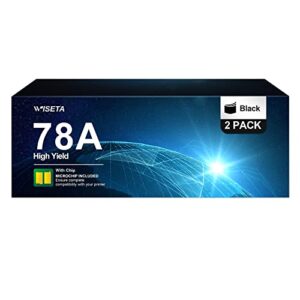 78a toner cartridges high yield replacement for hp 78a ce278a toner cartridge | works with hp laserjet pro p1566, p1606 series, hp laserjet pro mfp m1536 series | ce278d 2 black