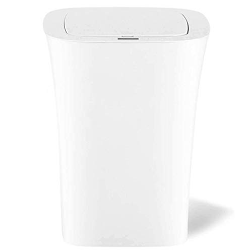 LXXSH Waterproof Smart Trash Can Household Induction Trash Can with Lid 10L Plastic Automatic Trash Can for Bedroom Kitchen Bathroom Trash Can for Bedroom