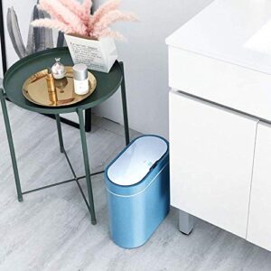 LXXSH Kitchen Garbage Can Waterproof Covered Bathroom Trash Can 2.1 Gallon Touchless Trash Can, Rechargeable/Battery Trash Can for Bedroom (Size : C)