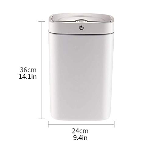 LXXSH 18L Automatic Touchless Intelligent Induction Motion Sensor Kitchen Trash Can Wide Opening Sensor Waste