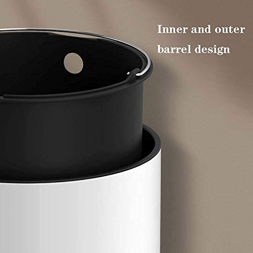 LXXSH Home Living Room Automatic Trash Can Rechargeable Touchless Trash Can for Bathroom and Kitchen (Color : Black, Size : 9l)