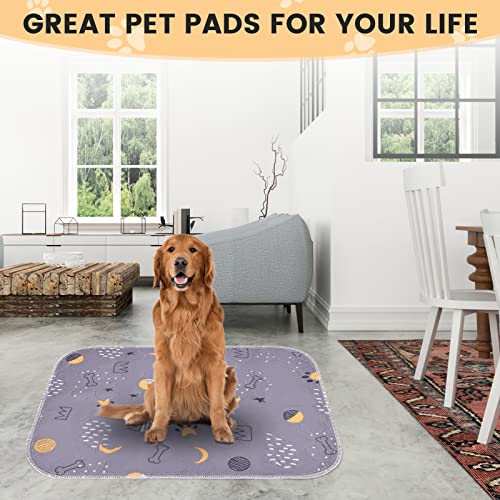 UPSKY Washable Pee Pads for Dogs 2 Pack Reusable Puppy Pads Waterproof Pet Training Pads, Non-Slip Dog Mats Fast Absorbent Whelping Pads for Playpen, Potty, Crate, Bed, 34” x 36”