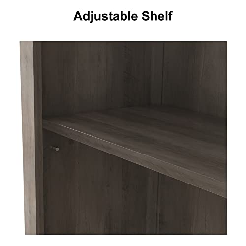 Realspace® Peakwood 71" H 5-Shelf Bookcase, Smoky Brown