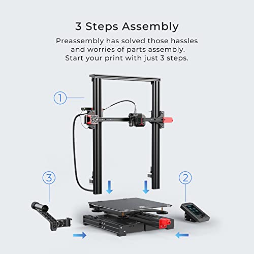 Creality Ender 3 Max Neo 3D Printer, CR Touch Auto Leveling Bed Dual Z-Axis Full-metal Extruder Ender 3D Printer Large Print Size 11.8x11.8x12.6in