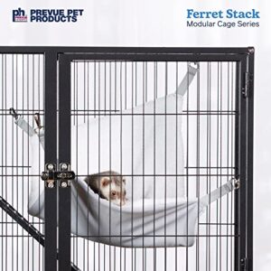 Prevue Pet Products Ferret Stack Two Story Ferret Home with Portable Stand, Escape Proof Lock, Hammock, Ramps, Expandable Add-On Cage Stacking System