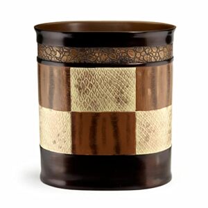 zahari home zambia stylish waste basket modern classic luxury decor animal print western design trash can