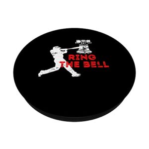 Philly Philadelphia Ring The Liberty Ring Vintage Baseball PopSockets Swappable PopGrip