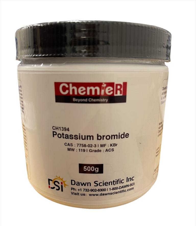 Potassium Bromide, ACS, 99+%, 500g / Fast Ship