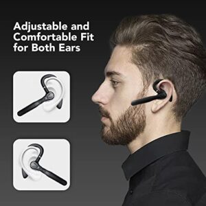 taopodo Bluetooth Headset, Wireless Headset with LED Display Charging Case, 100H Playtime, Bluetooth V5.3 Headset with Noise Canceling Microphone, Bluetooth Headphones for Driving/Business/Office