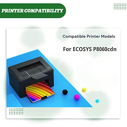 ZLOR Compatible TK8802 TK-8802C TK-8802K TK-8802M TK-8802Y Toner Cartridge Replacement Use for Kyocera ECOSYS P8060cdn Printer 4color