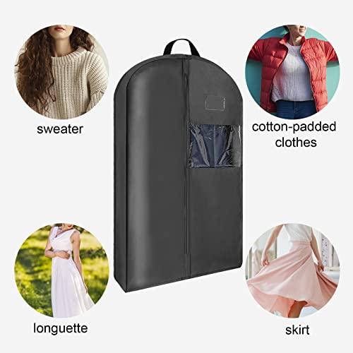 40"Garment Bags For Travel,Garment Bag Suit Bags For Men Closet Storage,Gusseted Travel Garment Bag With Zipper Pocket,Garment Bags For Hanging Clothes,Suit Cover T-Shirt, Jacket, Suits, Coats.