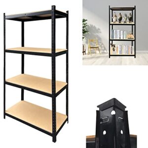 garage storage shelves, 4-tier adjustable metal shelves for storage, shelving unit utility rack shelves for warehouse pantry closet kitchen, organization multipurpose shelf, 31"l x 15" d x 63" h