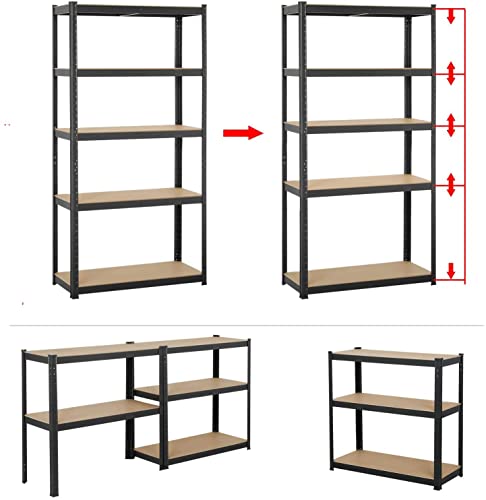 Garage Storage Shelves, 4-Tier Adjustable Metal Shelves for Storage, Shelving Unit Utility Rack Shelves for Warehouse Pantry Closet Kitchen, Organization Multipurpose Shelf, 31"L x 15" D x 63" H