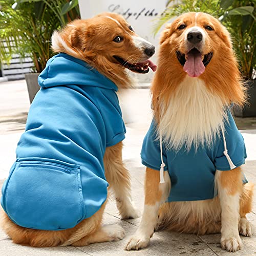 Dog Hoodie for Small Dogs Boy Pet Cats Autumn and Winter Zipper Fleece Pocket Sweatshirt Solid Color Tops Hoodies Clothes Christmas Outfit for Dogs Female