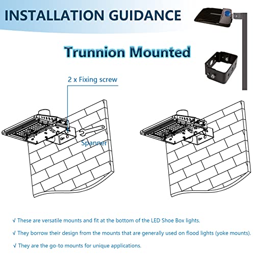 Sokply 200W LED Parking Lot Light with Photocell & Trunnion Mount & Motion Sensor 28000Lum 5000K, 0-10V Dimming Outdoor LED Area Shoebox Lighting, AC100-277V / IP65 / DLC &UL-Listed(1 Pack)