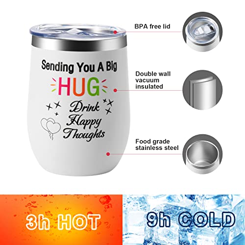 Candles Gifts for Women - Fun Scented Candle & Insulated Tumbler Set, Christmas Birthday Thanksgiving Get Well Soon Gift for Men Boss Mom Mother Sick Friend Feel Better Cheer Up Encouragement Sympathy