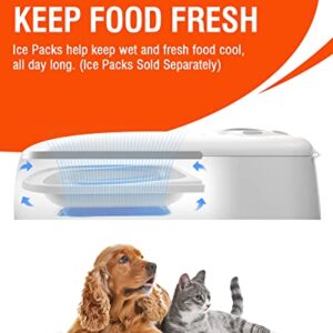 Madatop Automatic Wet Food Cat Feeders,2 Meals Digital Microchip Cat Feeder for Dog & Cat,Dry or Semi-Moist Pet Food Dispenser with 48 Hours Timer,Tamper Resistant Design (Cat Feeder)