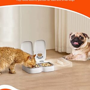 Madatop Automatic Wet Food Cat Feeders,2 Meals Digital Microchip Cat Feeder for Dog & Cat,Dry or Semi-Moist Pet Food Dispenser with 48 Hours Timer,Tamper Resistant Design (Cat Feeder)