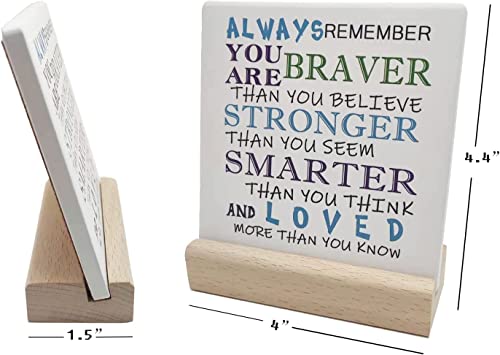 Tinfold Maya Angelou Inspirational Quote Desk Decor, My Mission, Phenomenal Woman Poem Inspirational Tabletop Sign, Gift for Home and Office Decor Under