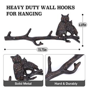 Gudoesy Wall Hooks，Decorative Wall Hooks，Rustic Decorative Coat Hooks for Hanging