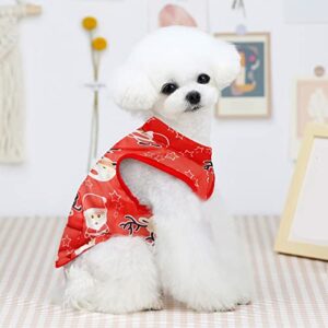 Pet Clothes for Small Dogs Boy Fall and Winter Christmas Snowflake Cotton Winter Doggie Sweater Warm Cute Puppy Coat