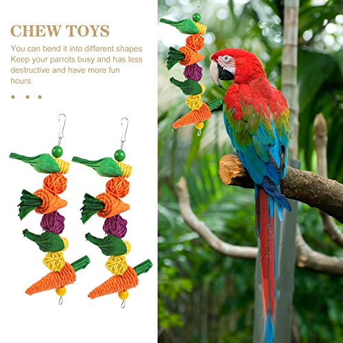 LUOZZY Birds Chewing Toy Bird Cage Pendant Birdcage Hanging Toy Parakeets Diversion Toy Pet Supplies - Random Style