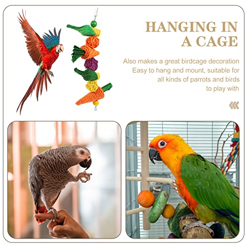 LUOZZY Birds Chewing Toy Bird Cage Pendant Birdcage Hanging Toy Parakeets Diversion Toy Pet Supplies - Random Style