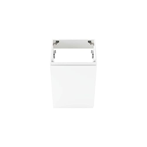 Modway Vitality 18" Wall-Mount Bathroom Vanity (Sink Basin Not Included), 18 Inch, White